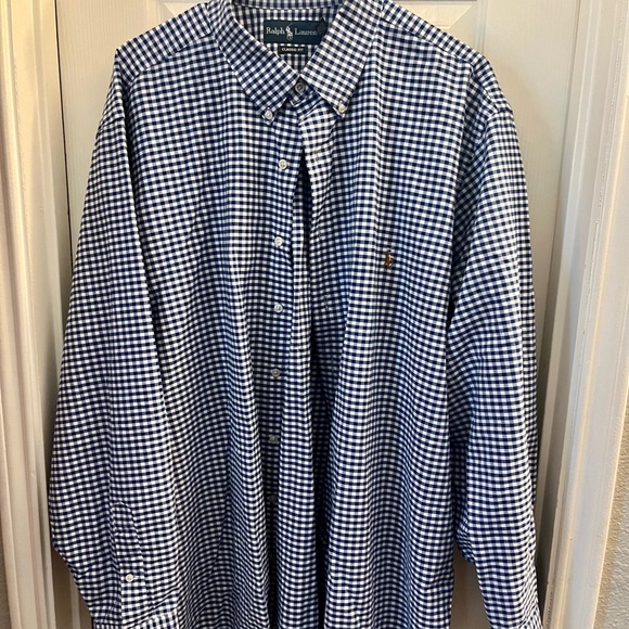 Ralph Lauren | Shirts | Ralph Lauren Mens Blue Checkered Shirt Size 2xb ...
